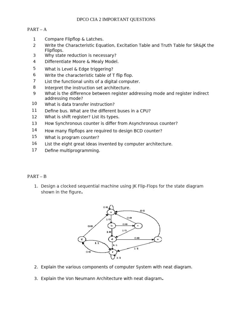 DPCO CIA 2 IMPORTANT QUESTIONS | PDF