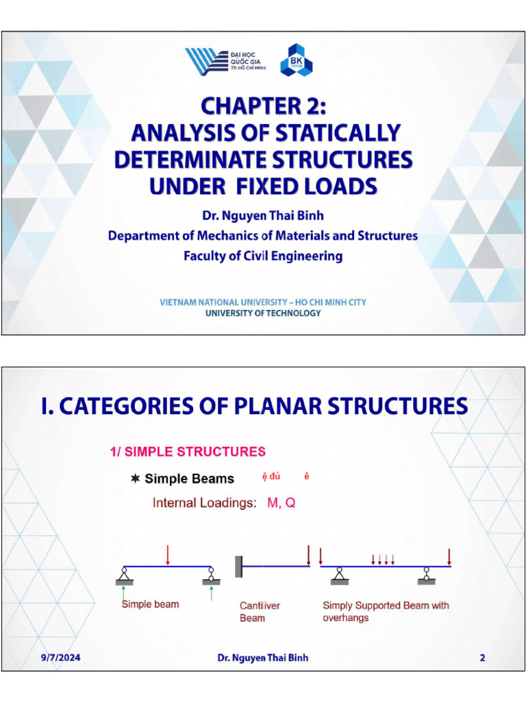 20240826 Mechanics of Structures (CI2135) - Chapter 2_LMS | PDF