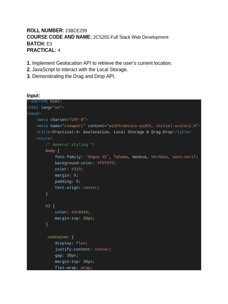 23BCE299 fswd prac4 | PDF | Software Development | Software