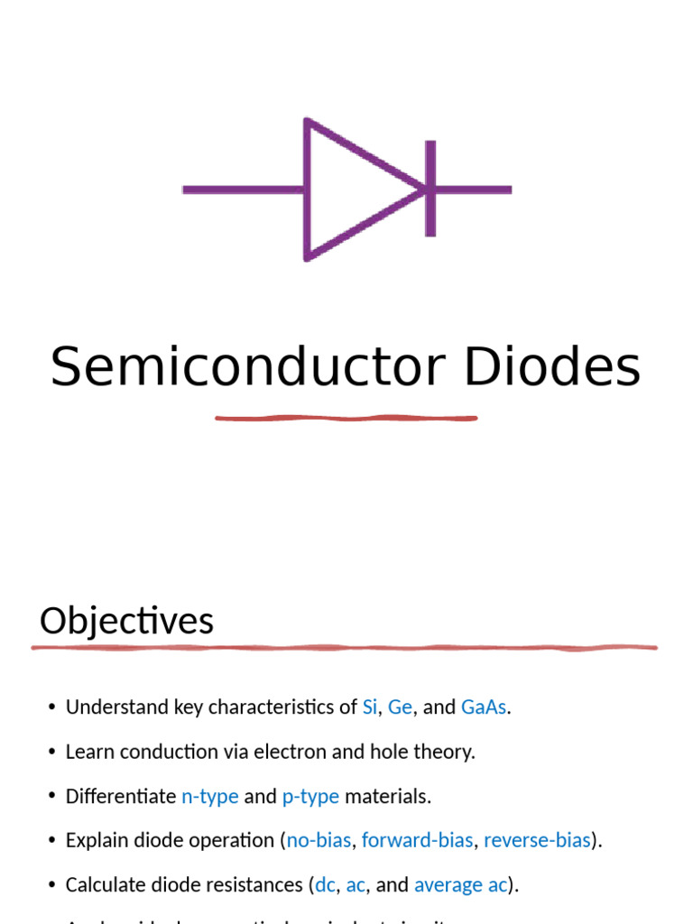 Chapter 1 Semiconductor Diodes | PDF | P–N Junction | Diode