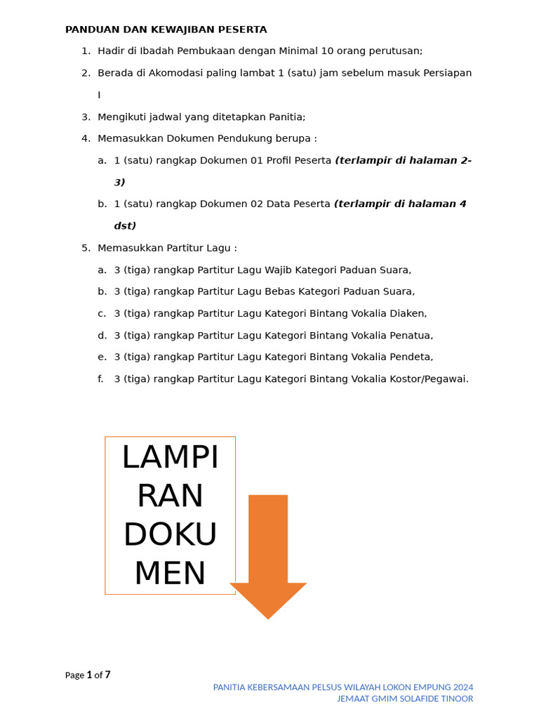 Panduan, Form Profil Dan Data Peserta | PDF
