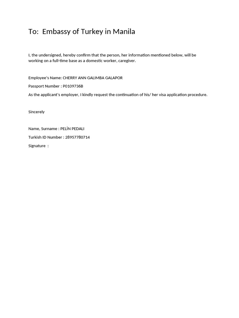 Embassy Letter Eng | PDF