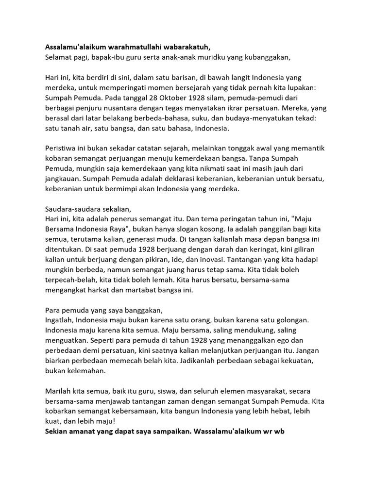 Draft Pidato HSP 2024 | PDF