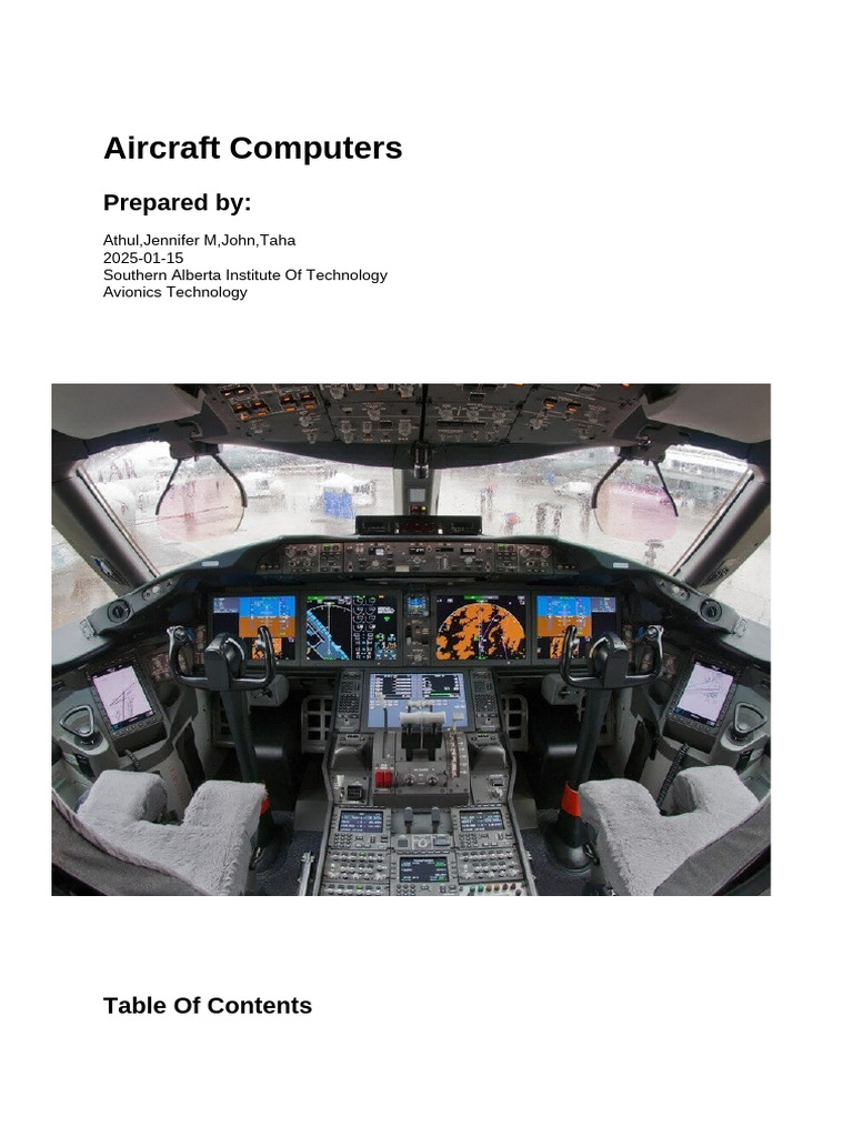 Aircraft Computers Group 5 Report | PDF | Read Only Memory | Random Access Memory