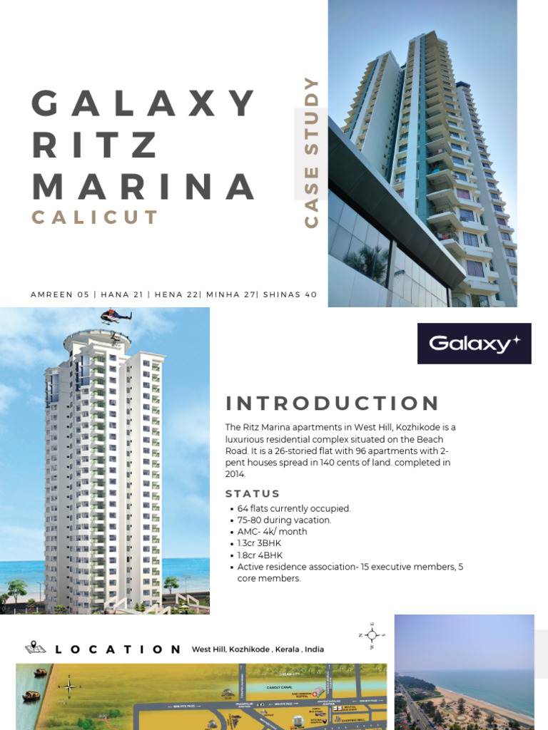 Galaxy Ritz Marina Case Study | PDF | Tile | Duct (Flow)