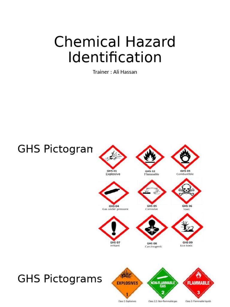 Chemical Hazard Identification | PDF