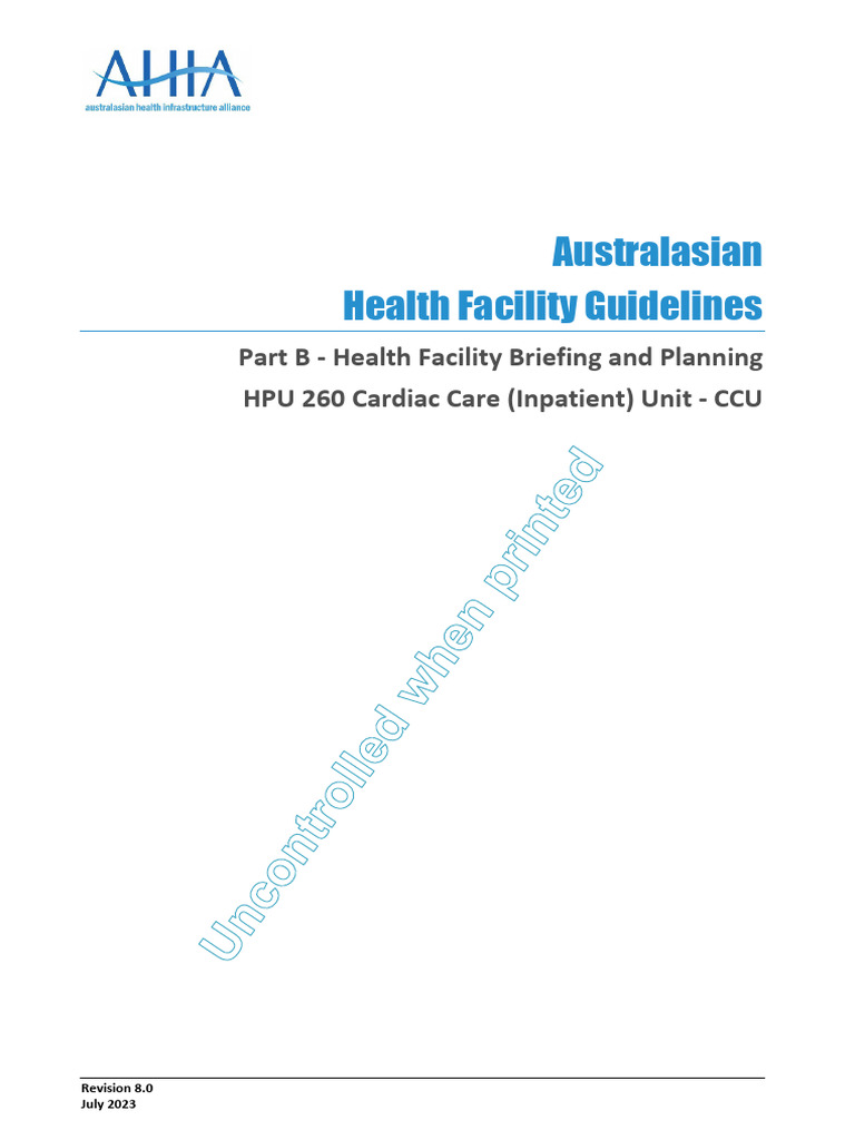 Cardiac Care Unit Guidelines 2023 | PDF | Intensive Care Unit ...