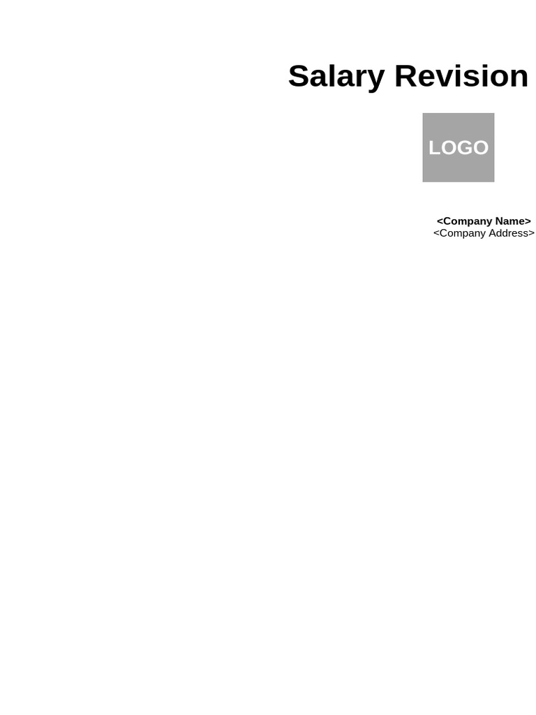 Salary Revision Letter Template | PDF | Economies | Government Finances