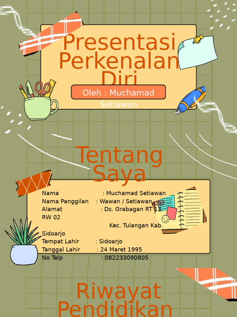 Muhammad Setiawan - Presentasi Perkenalan Diri | PDF