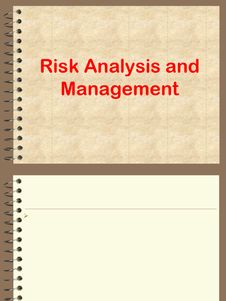5_Risk Analysis and Management | PDF | Risk | Risk Management