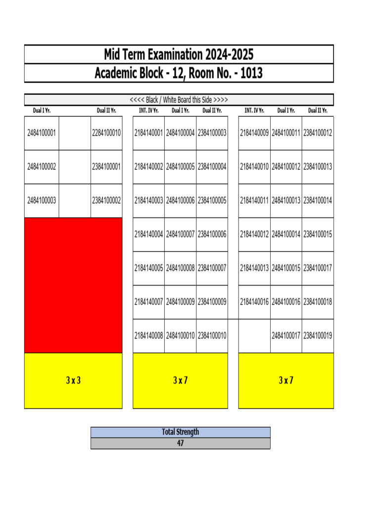 Roomwise seating plan | PDF