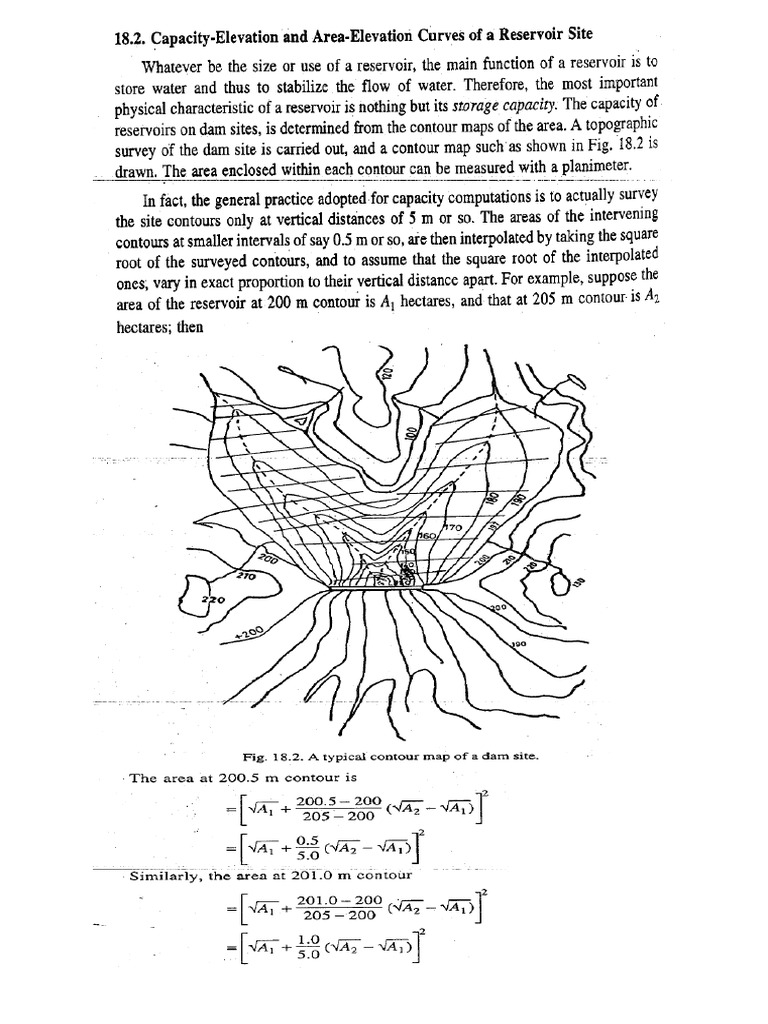Area Elevation Curves | PDF