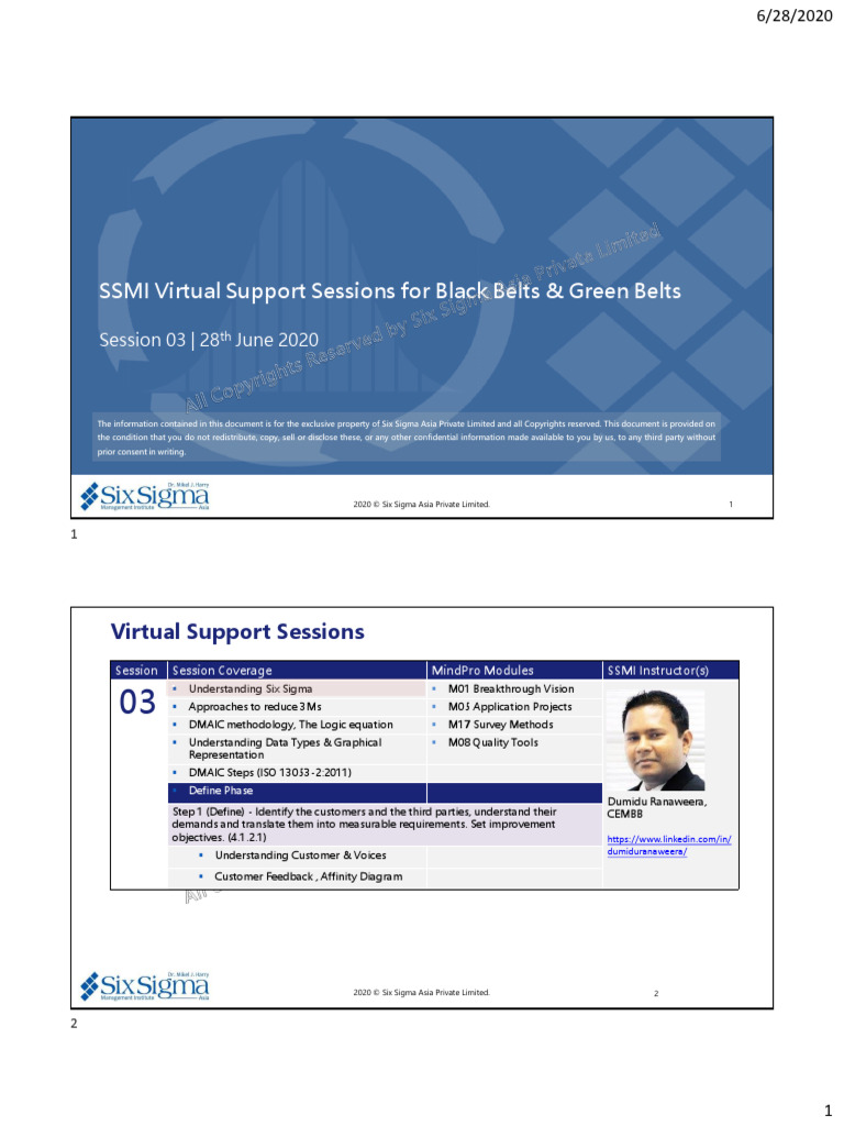 Session 03 - Dumidu Ranaweera - 28th June 2020 - Slides | PDF | Six ...