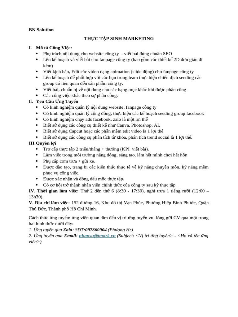 JD TTS Marketing (Content) | PDF