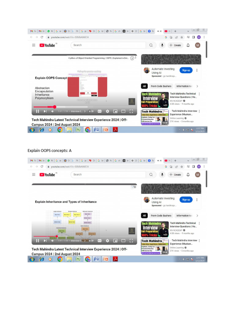 Explain OOPS Concepts | PDF