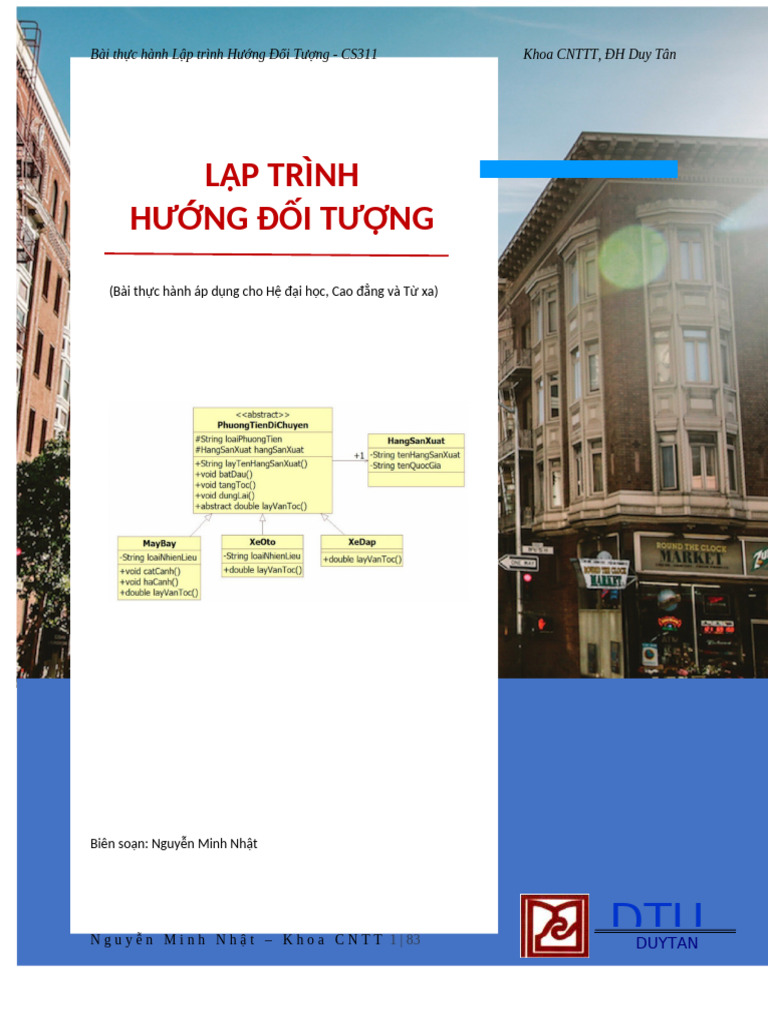 CS311 - L P Trinh Huong Doi Tuong - Lab - 2023 - New | PDF