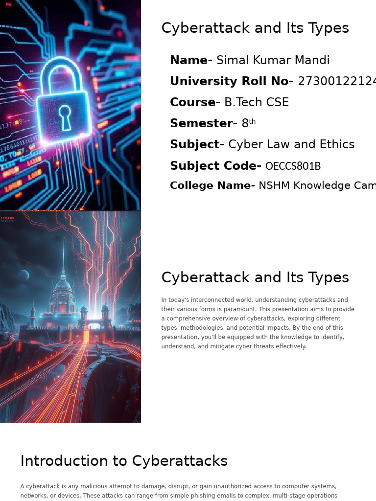 Cyberattack and Its Types | PDF | Malware | Security