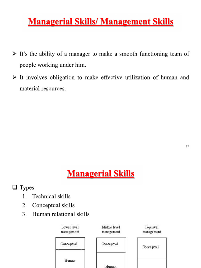 Managerial Skills | PDF