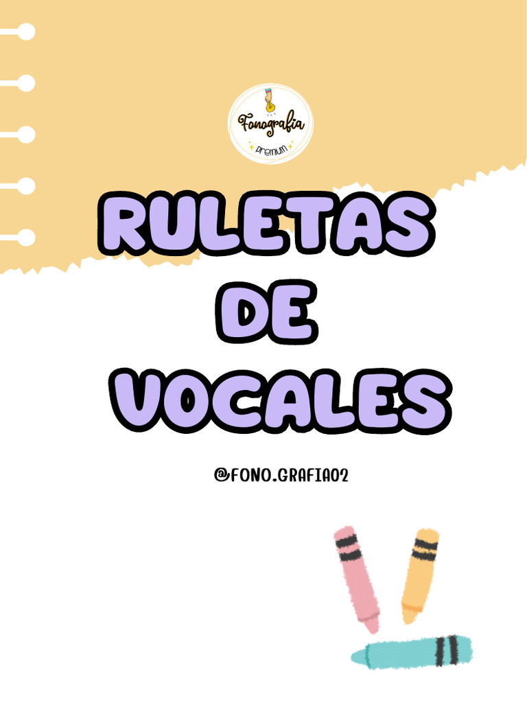 Ruletas de Vocales para Aprendizaje | PDF