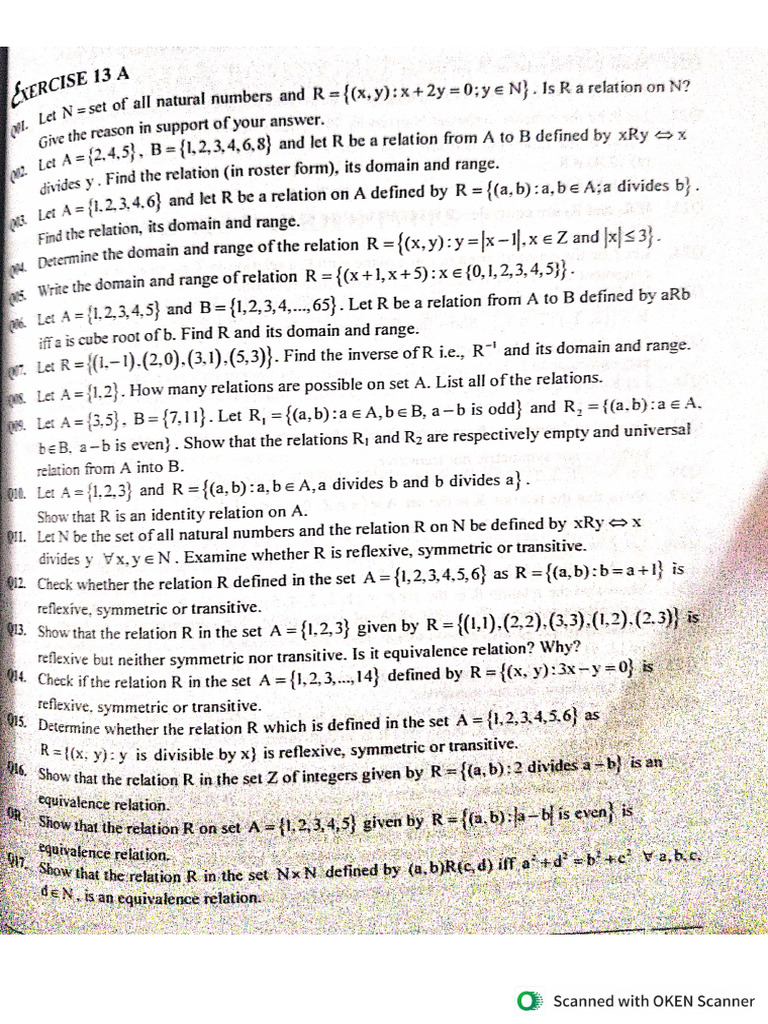 Work Sheet CH 1 | PDF