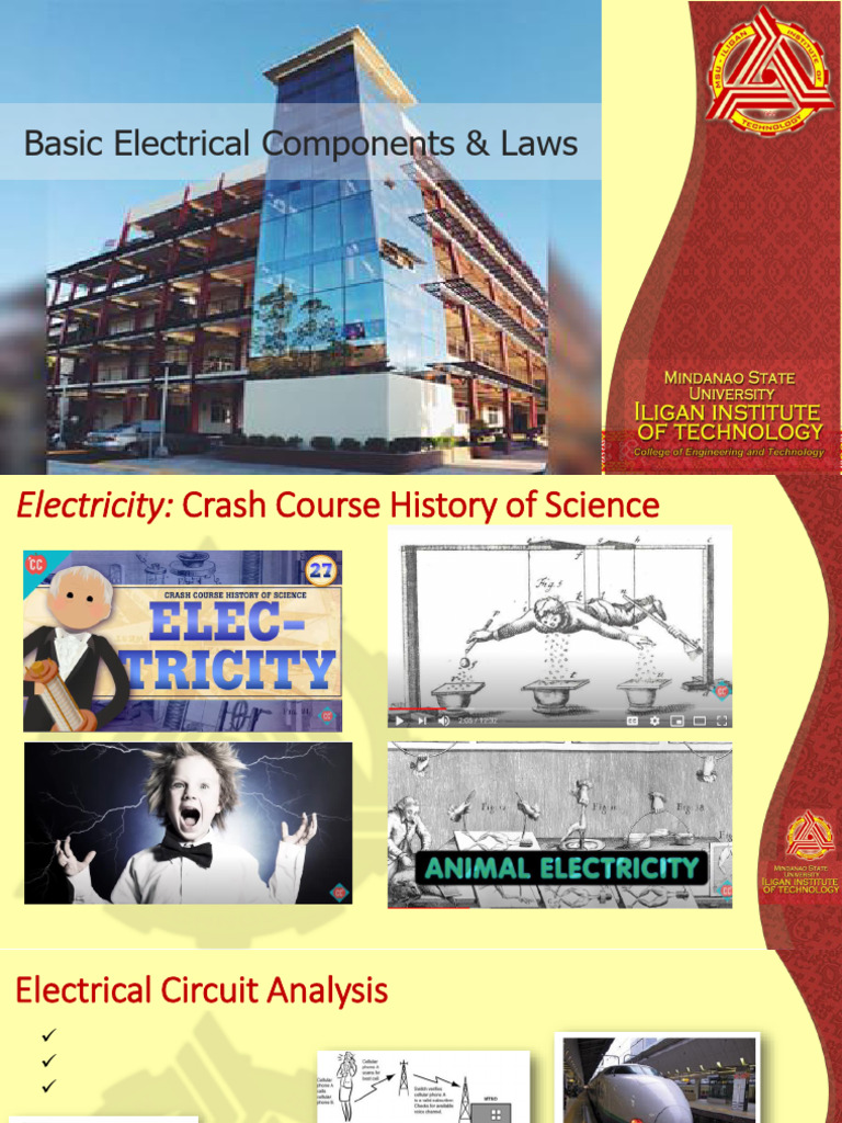 Lect. 1.2 - EE130 - Basic Electrical Components - Laws (Part 1 - 7 ...