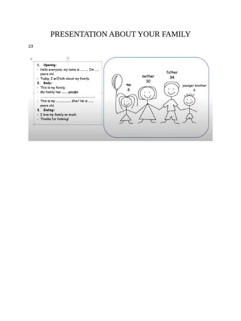 Family Presentation Overview | PDF