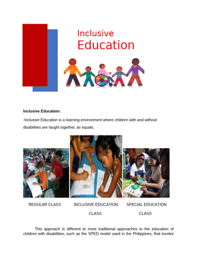 Understanding Inclusive Education Benefits | PDF | Inclusion (Education ...