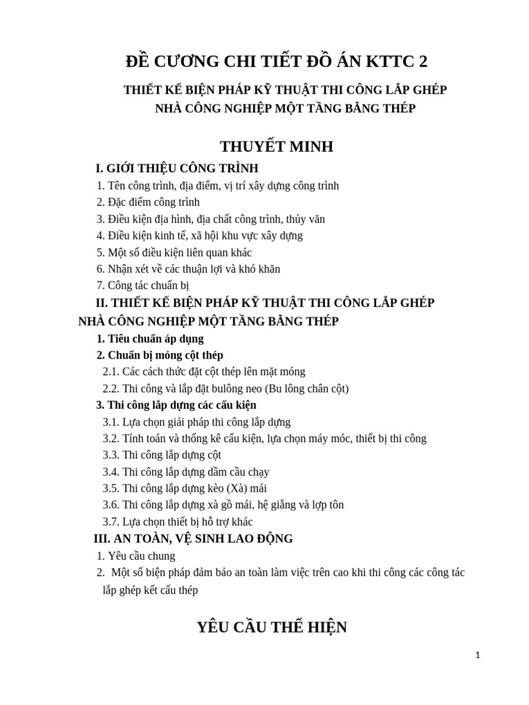 de Cuong Do An kttc2 | PDF