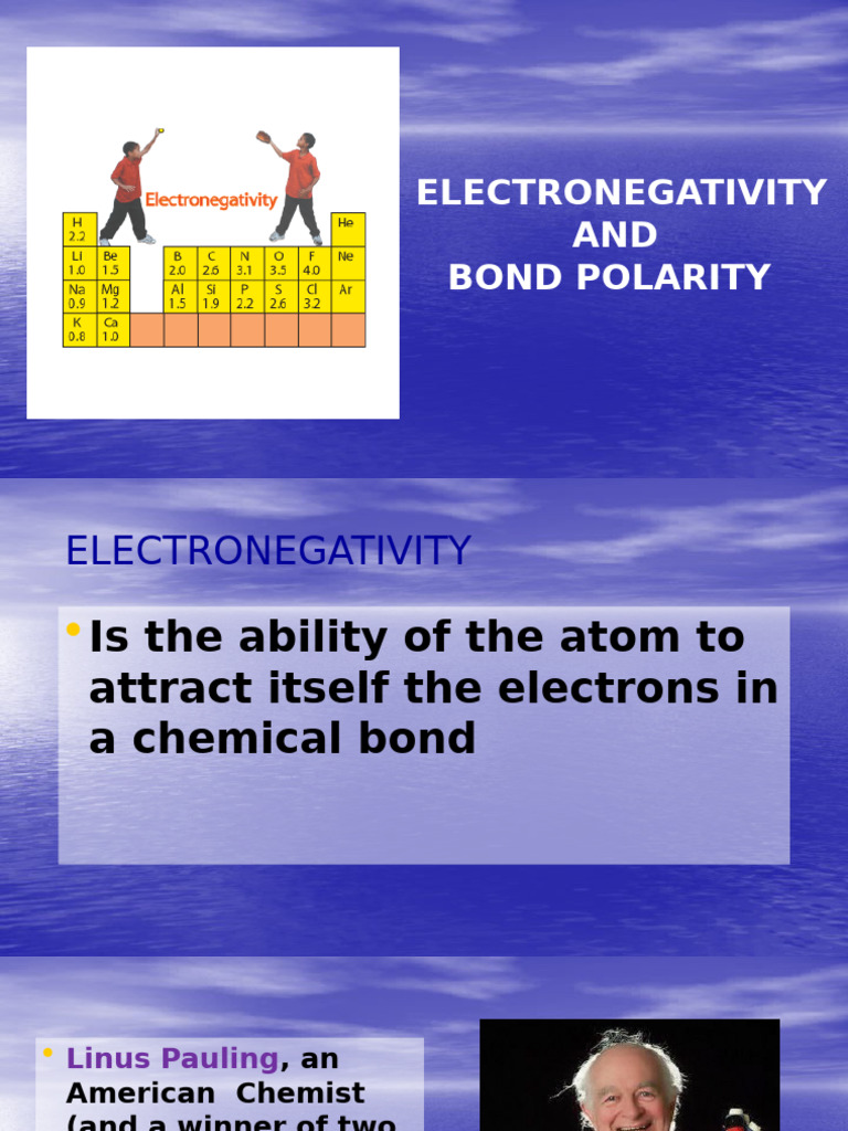 Electronegativity Differences | PDF