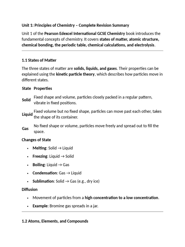 Chemistry Ultimate Revison Guide | PDF | Chemical Reactions | Ion