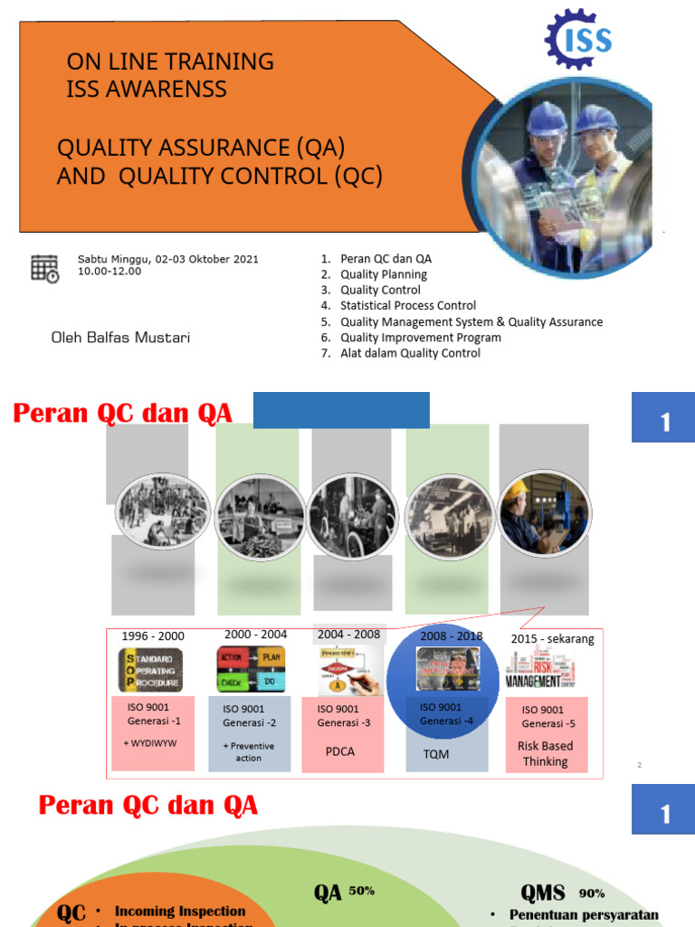 Materi Training QC QA R3 | PDF