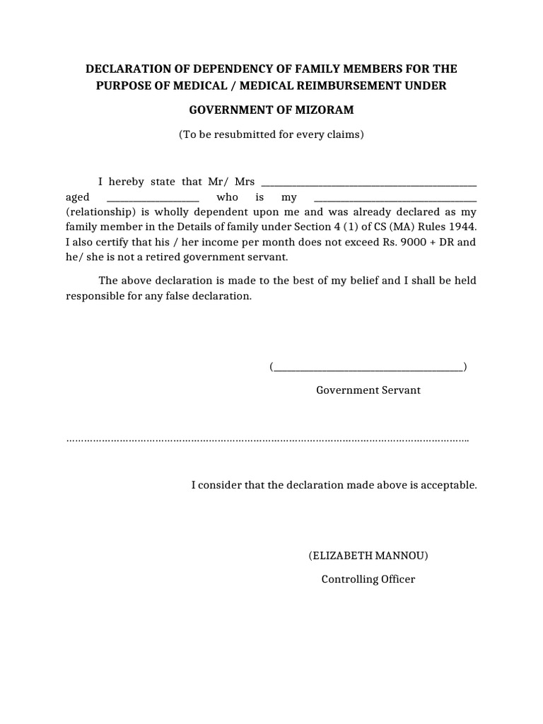 Dependency Declaration | PDF