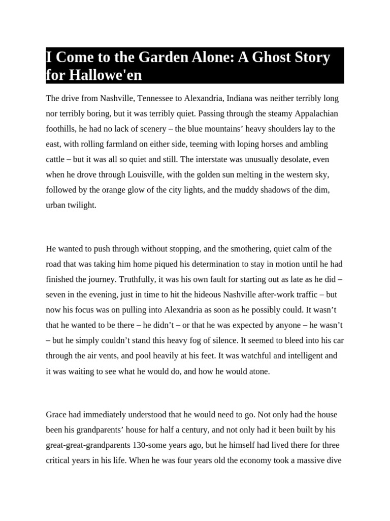 The Ghost Story of Haloween | PDF | Delusion | Bedroom