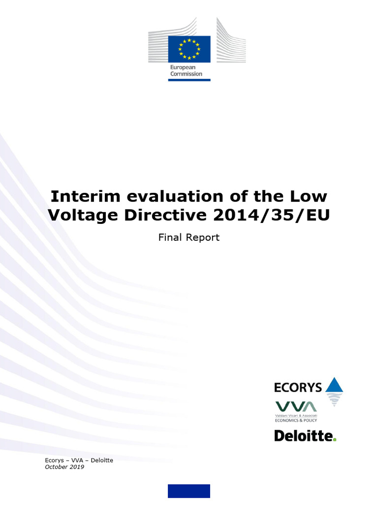 Interim Evaluation of Low Voltage Directive | PDF | European Union ...