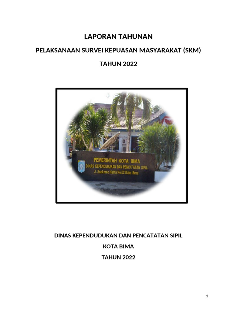Laporan SKM Dukcapil Tahunan 2022 Edit | PDF
