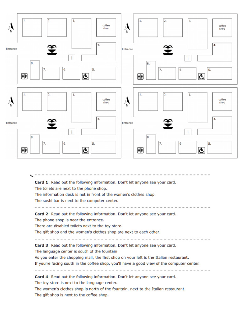 Preposition of Place Activity | PDF