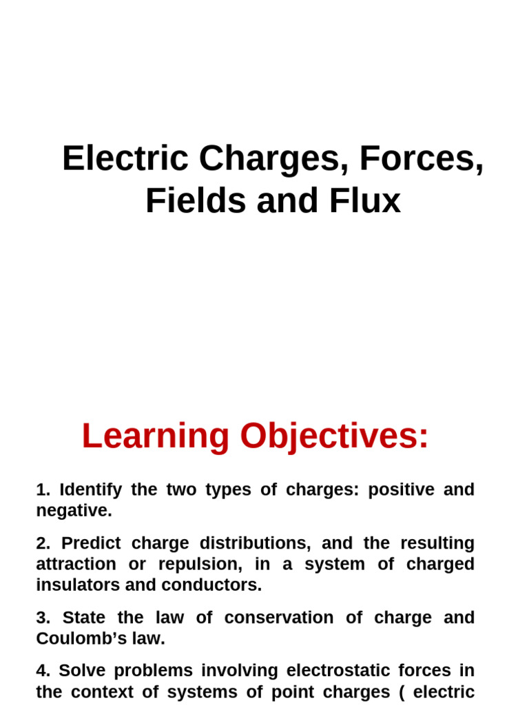 Electric Charges and Fields Explained | PDF | Electric Charge ...