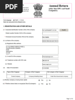 Form 20B: (Refer Section 159 of The Companies Act, 1956) | PDF | Equity ...