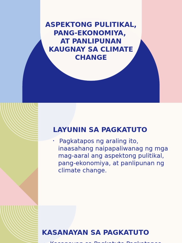 Aspektong Pulitikal, Pang-ekonomiya, | PDF