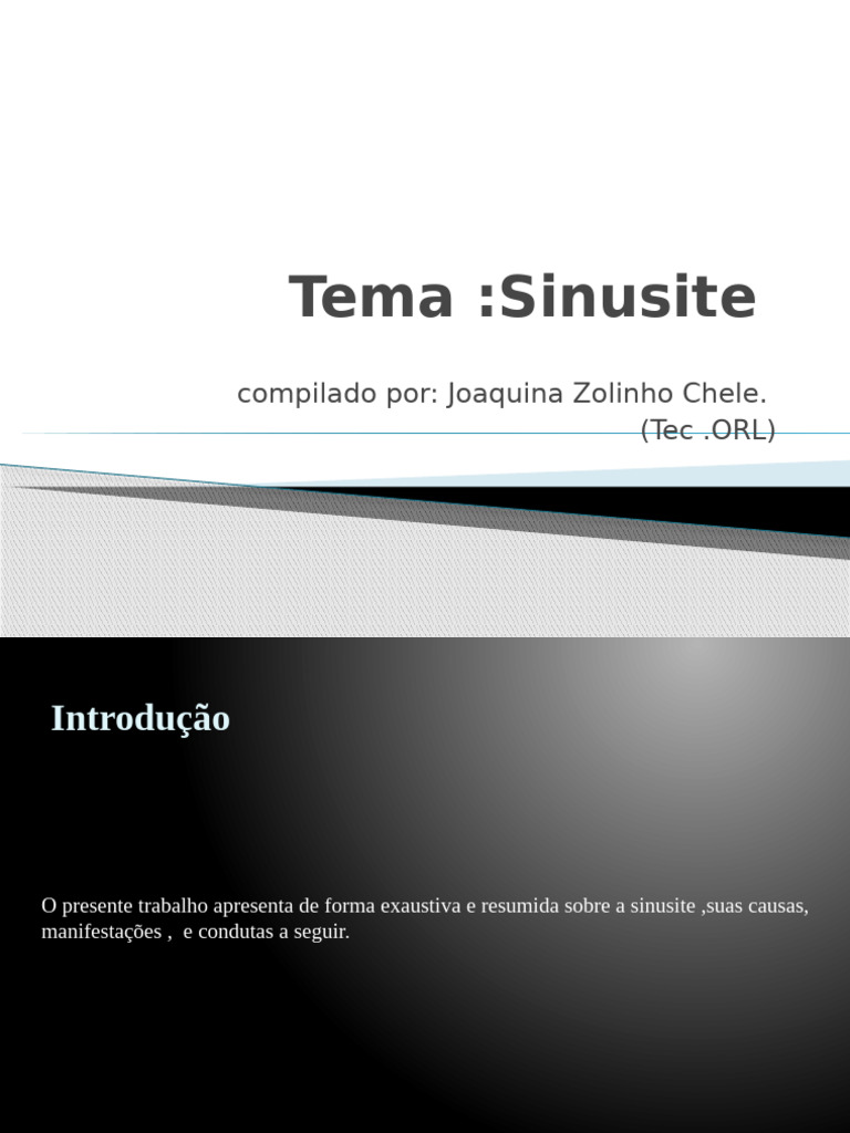 Sinusite: Causas, Sintomas e Tratamento | PDF | Cabeça e pescoço humano ...