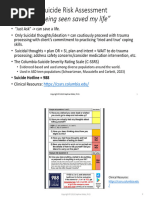 SAFE-T Protocol With C-SSRS - Unit Interventions | PDF | Suicide | Self ...