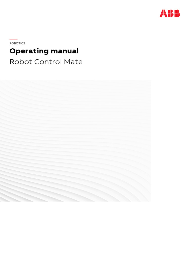 3HAC073107 OM Robot Control Mate-En | PDF | Robot | Robotics