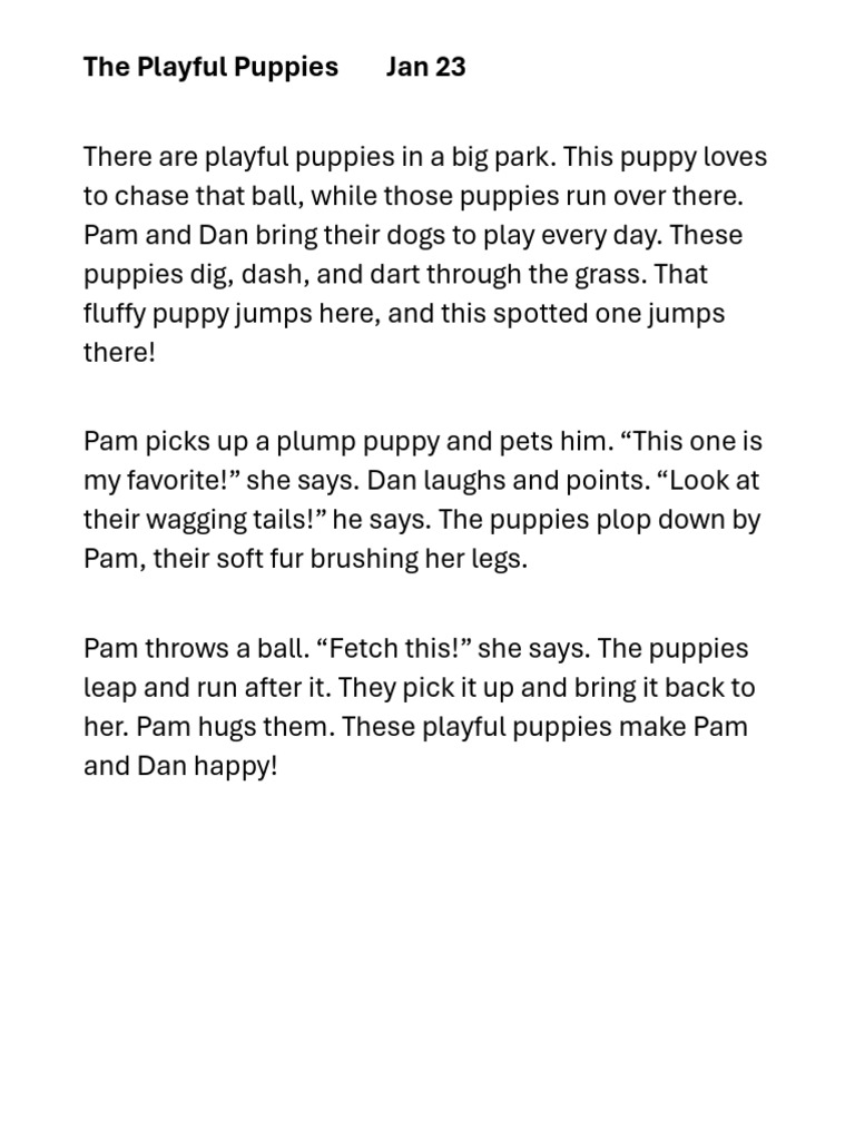 Playful Puppies in the Park | PDF