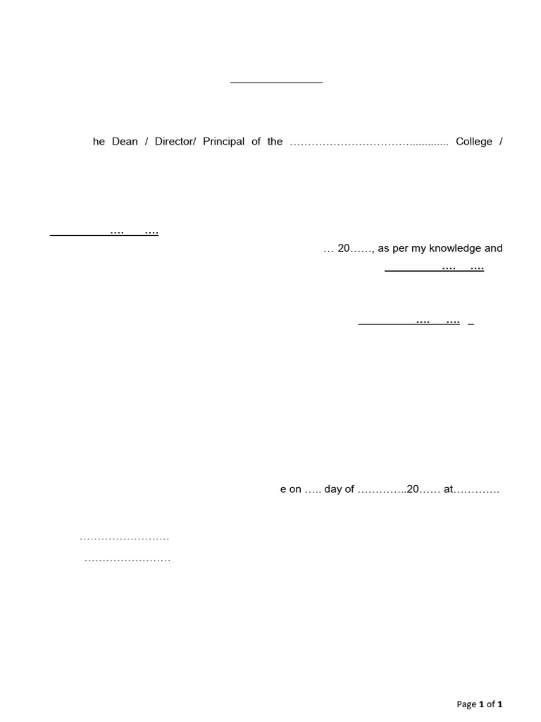 Annexure - Xvii Staff Declaration Stamp | PDF