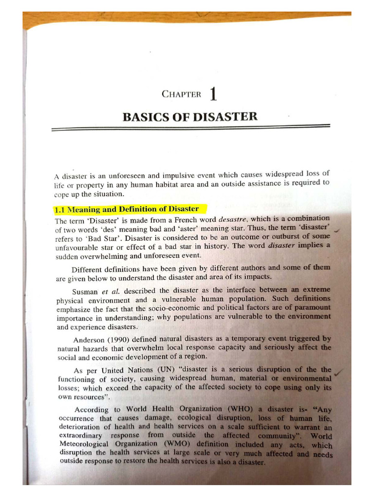 DM Notes Disaster Management | PDF