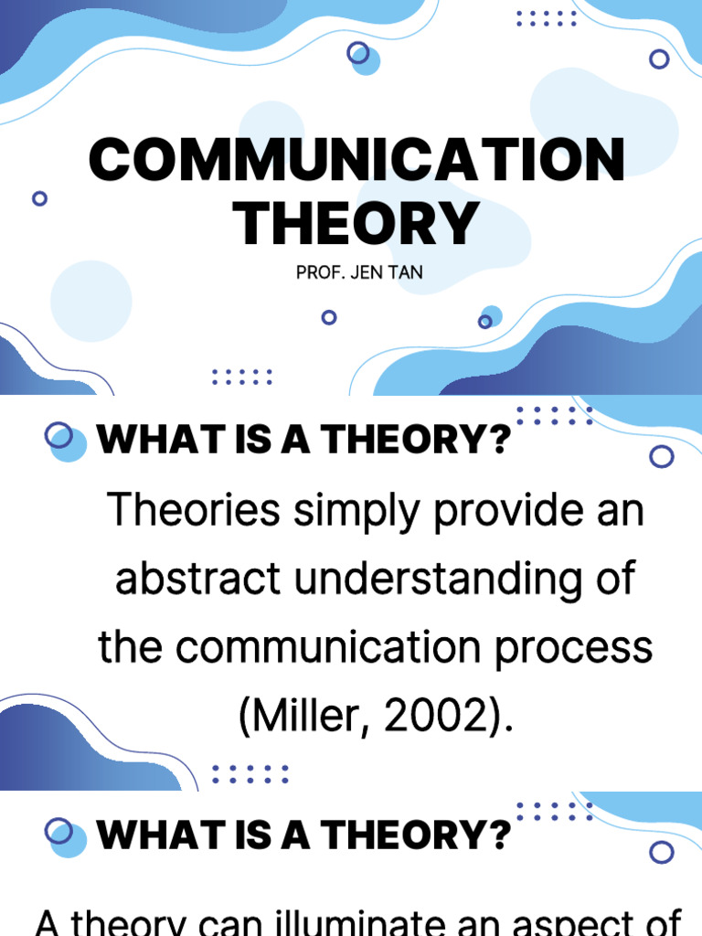 Understanding Communication Theories | PDF