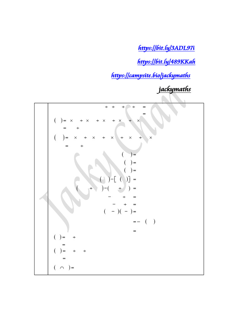 2024 DSE M1 Suggested Solutions by Jacky | PDF | Mathematical Analysis ...
