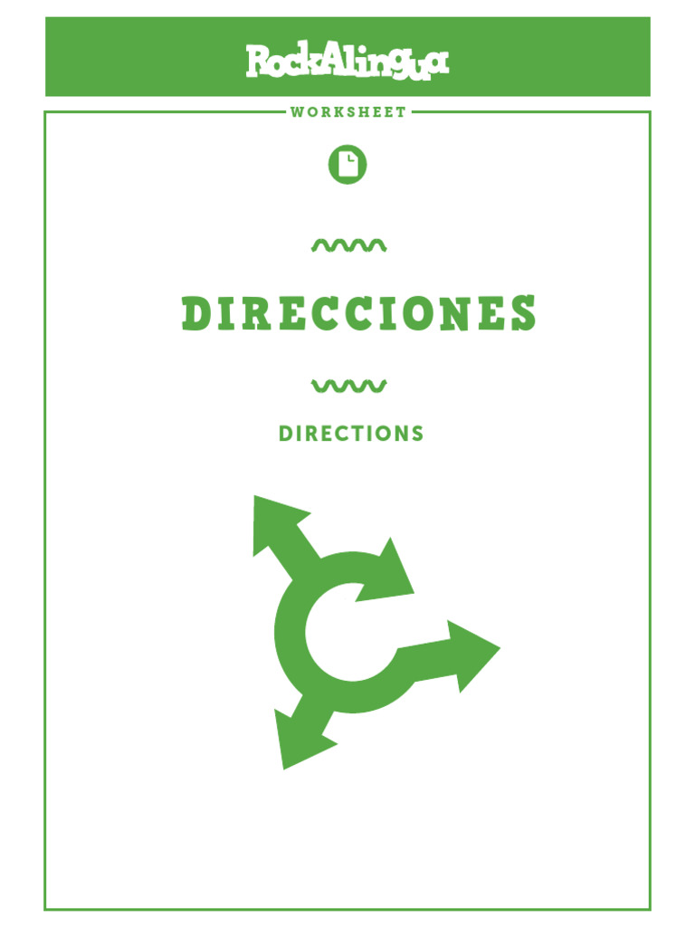 Actividades de Direcciones y Lugares | PDF