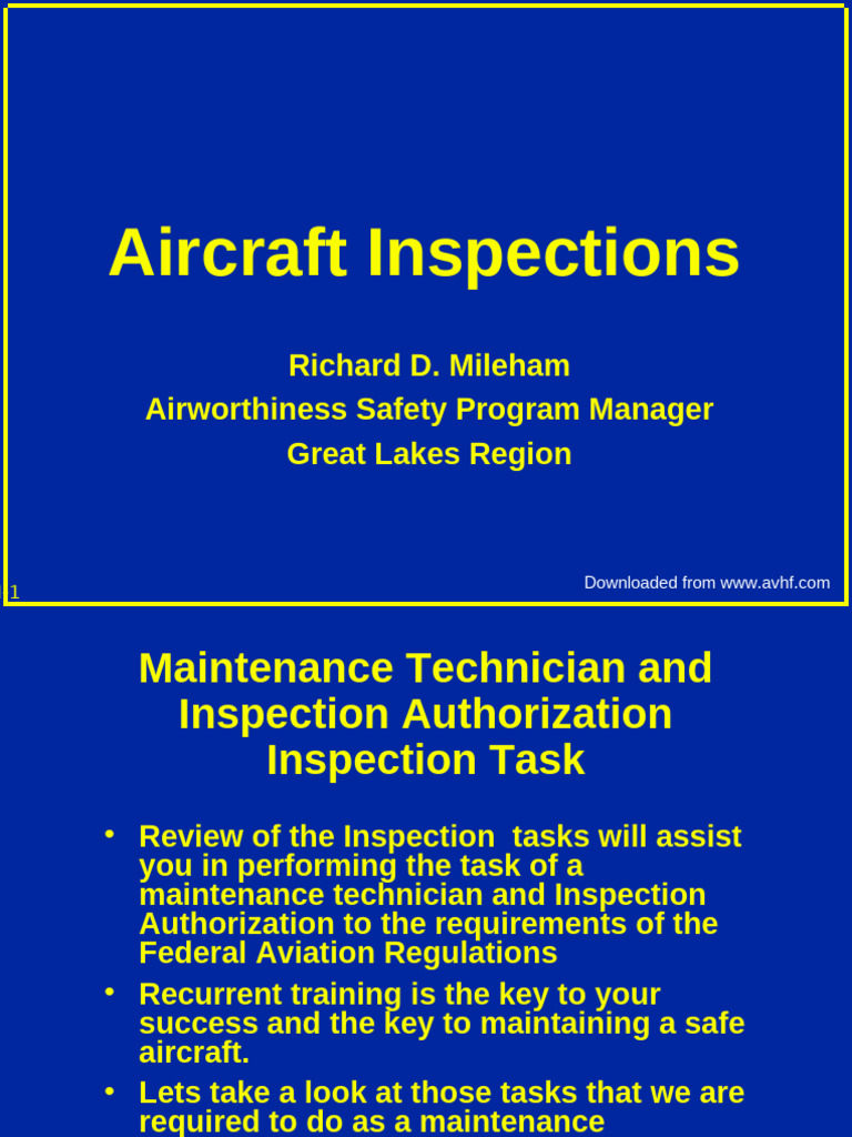 Aircraft Inspections | PDF | Aviation | Aircraft