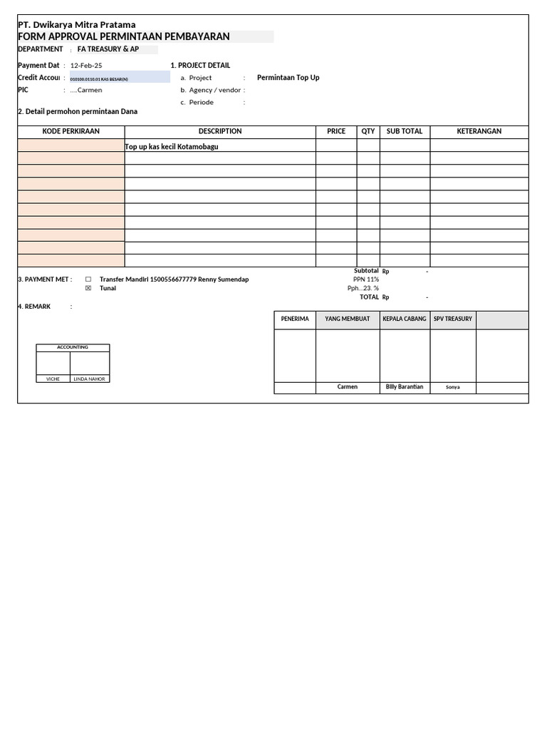 RVNEW Form PPA PPR | PDF